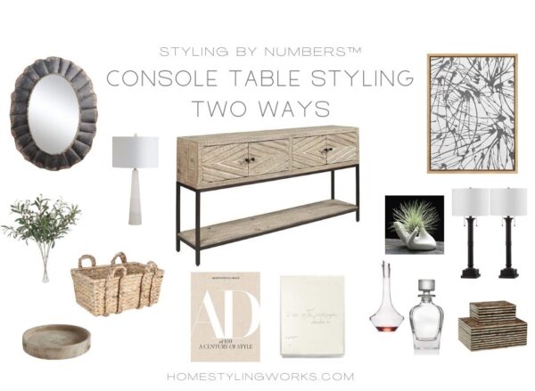 HOW TO BEAUTIFULLY STYLE A CONSOLE TABLE - Home Styling Works